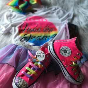 Jojo Girl DREAM Tour Costume - J Siwa Halloween Rainbow Party Shoes ...