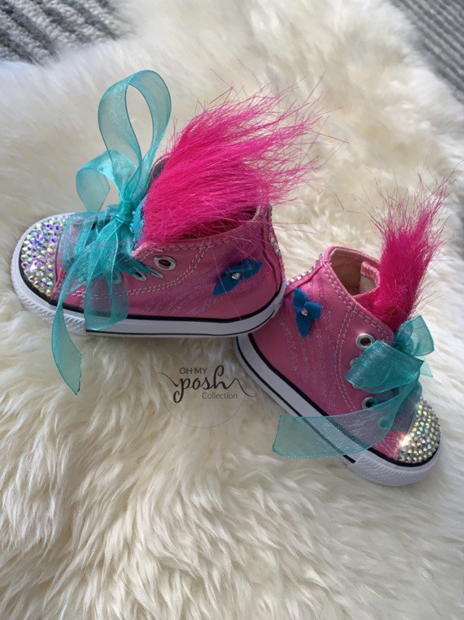 Trolls Inspired Shoes, Personalized Converse, Custom Girl Shoes, Trolls ...