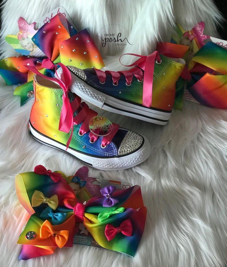 Jojo Siwa Inspired Dream Tour Custom Rhinestone Converse Shoes - Etsy