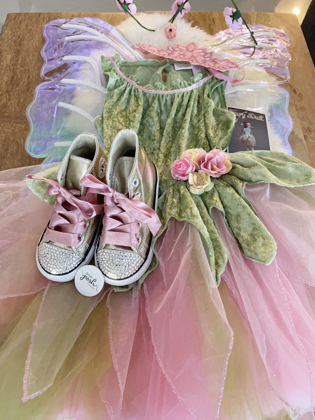 Girls Fairy Costume - Pirate Fairy Halloween Costume and Converse Shoes ...