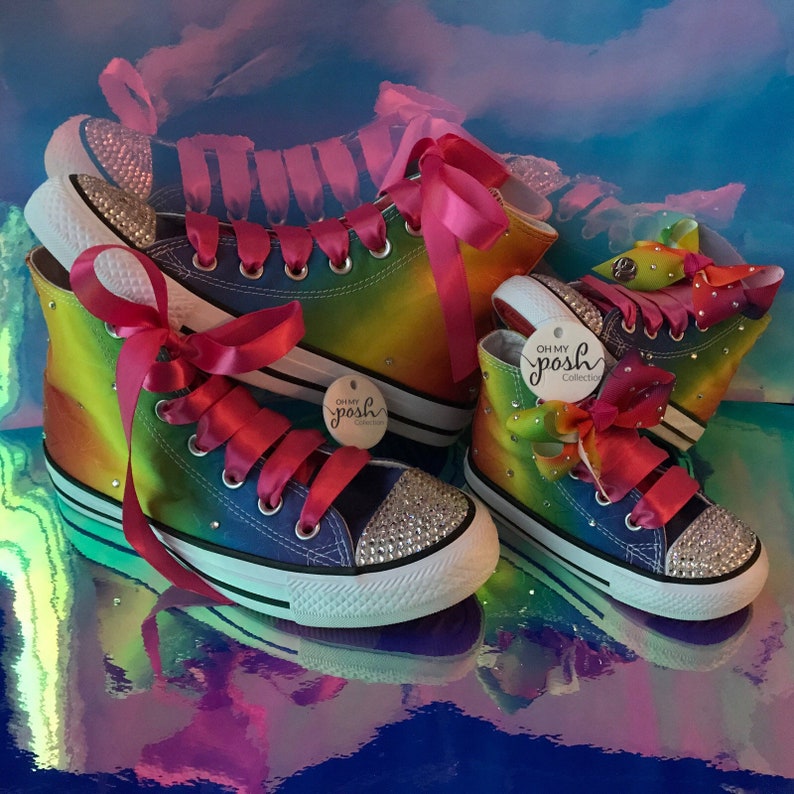 Jojo Siwa Inspired Dream Tour Custom Rhinestone Converse Shoes | Etsy
