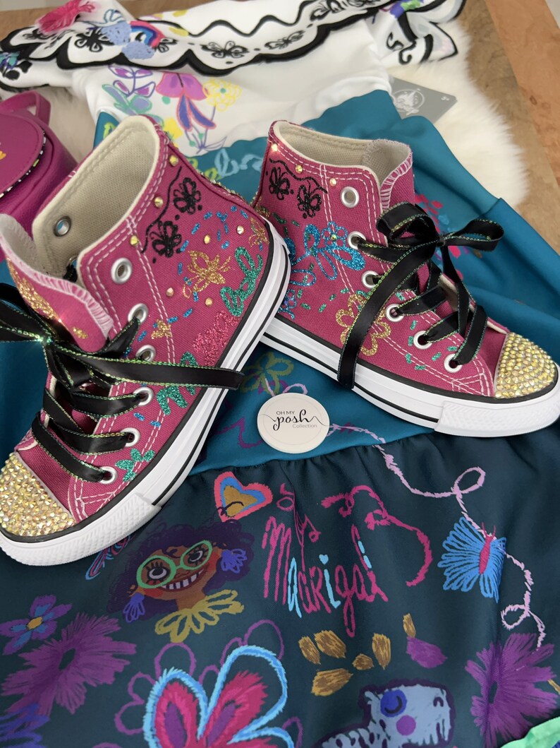 Encanto Mirabel Shoes, Mirabel Costume, Personalized Converse Shoes ...