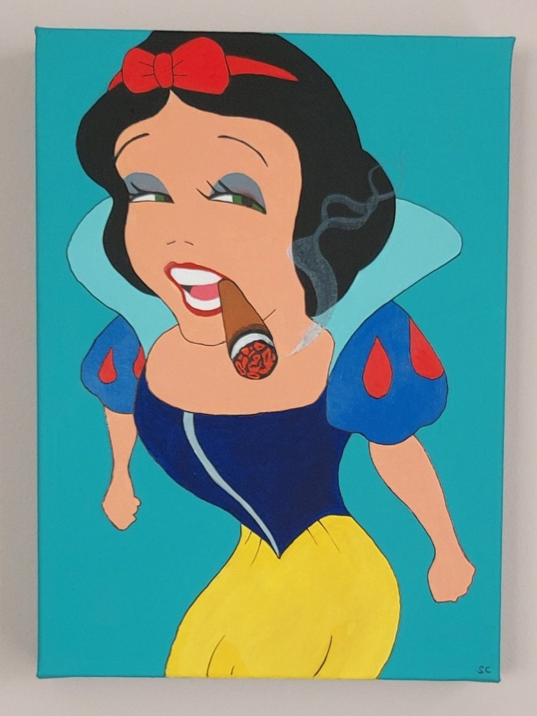 Snow White With a Cigar - Etsy UK
