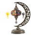 Turkish Moon Mosaic Table Lamp – Handmade Moroccan Style Lamp With Bulb ...