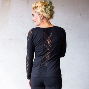 Close Fitting Long Sleeve Top, Long Sleeve Shirt - With Transparent ...