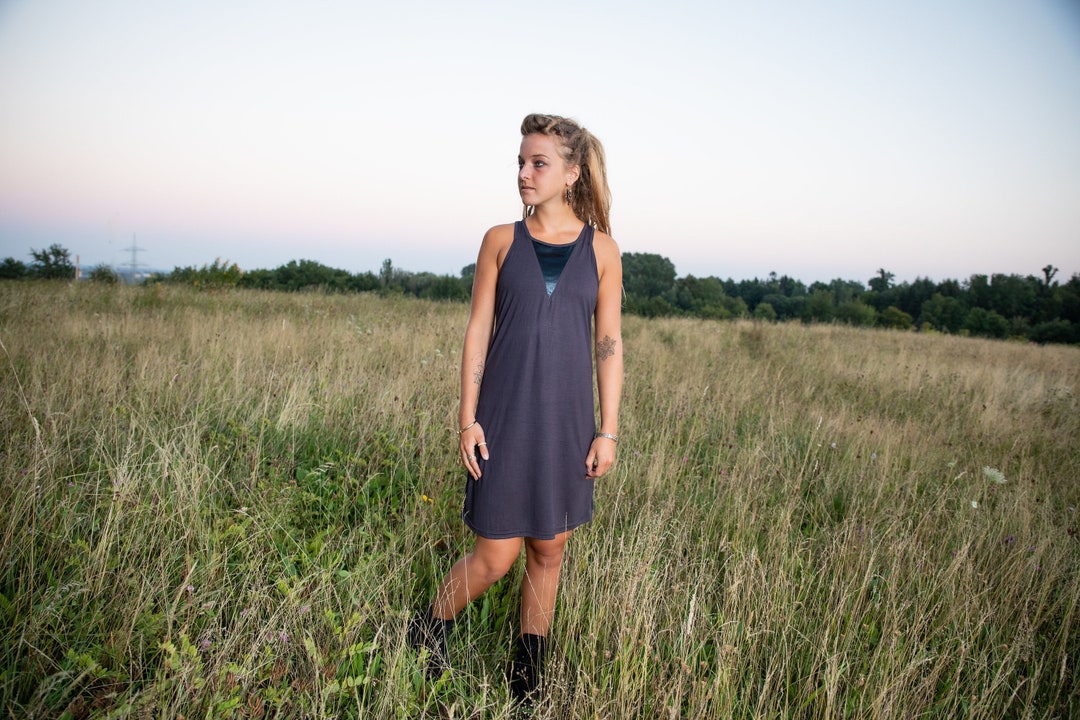 RACERBACK DRESS - With Shiny Fabric Elements - Techno, Psy Trance, Rave ...