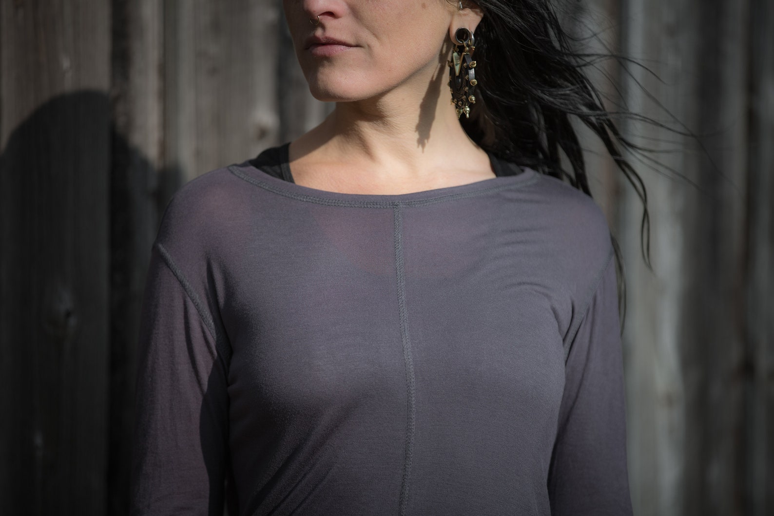 TRANSLUCENT SHIRT Long Sleeve Shirt with Visible Seams | Etsy