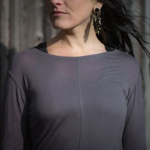 TRANSLUCENT SHIRT - Long Sleeve Shirt - With Visible Seams - Lavender ...