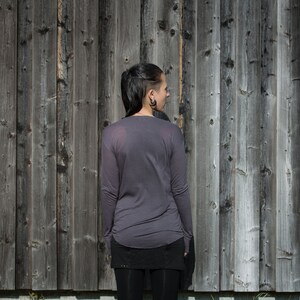 TRANSLUCENT SHIRT - Long Sleeve Shirt - With Visible Seams - Lavender ...