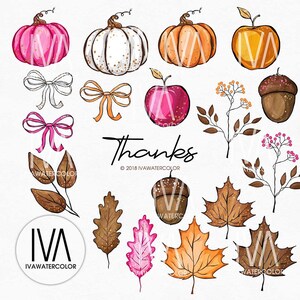 Thanksgiving Clipart, Fall Clipart, Autumn Clipart, Scrapbook, Fall ...