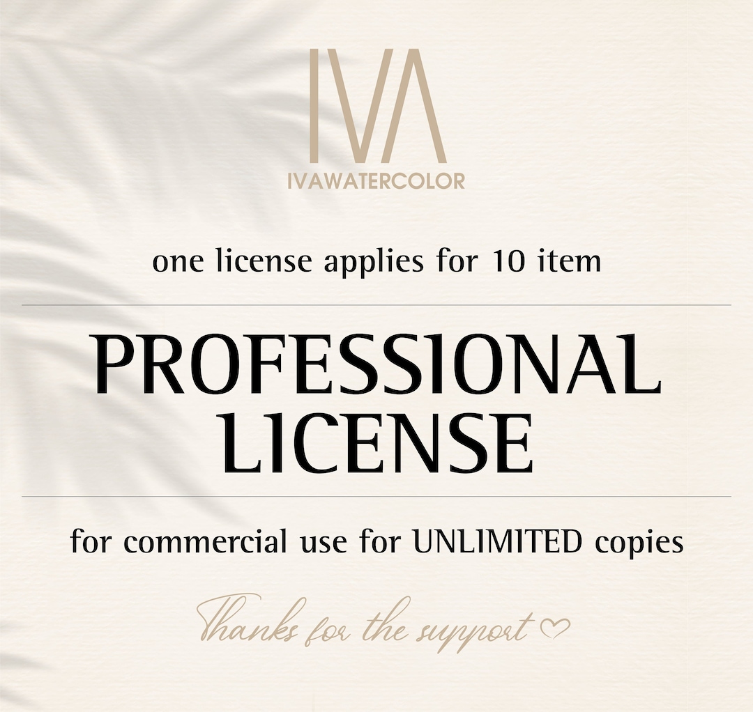 Professional License - Etsy