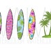 Summer Clipart Surfer Girl Exotic Beach Clipart Tropical - Etsy
