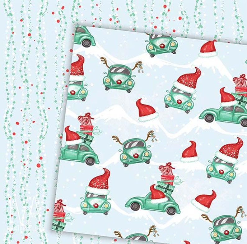 Christmas Digital Paper Christmas Seamless - Etsy