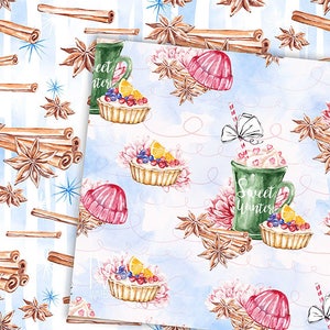 Christmas Time, Winter Seamless Pattern Digital Paper, Fashion ...