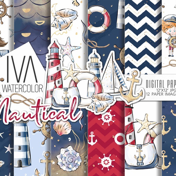 Nautical Fabric - Etsy
