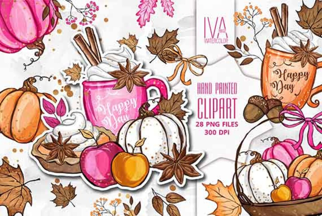 Thanksgiving Clipart Fall Clipart Autumn Clipart Scrapbook - Etsy