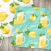 Lemon Digital Paper Lemonade Cocktail Patterns Summer - Etsy