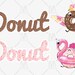 Donut Clipart, Donut PNG Files Print Ready, Summer Clipart, Summer ...
