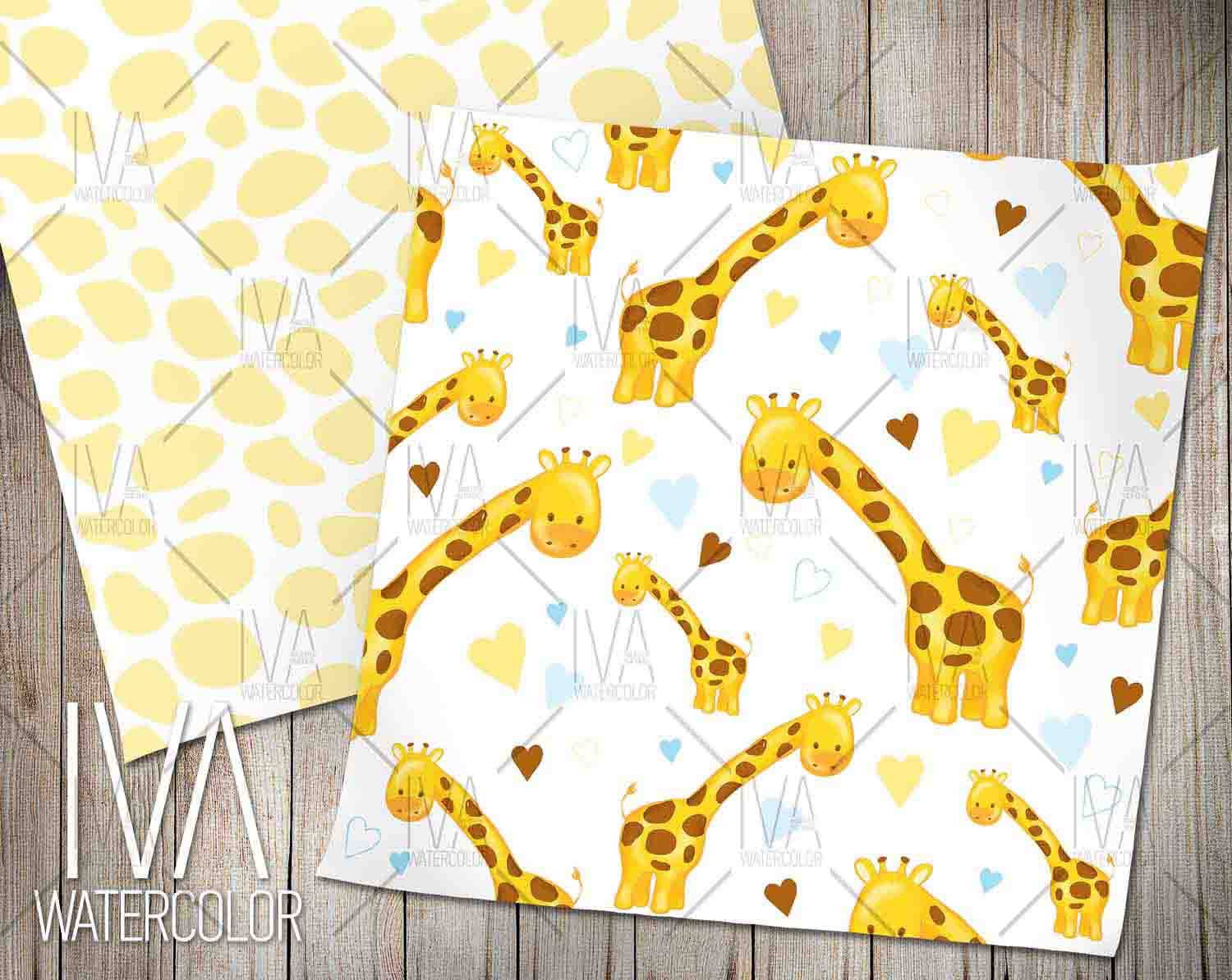 Animals Baby Digital Paper, Jungle Animals, Scrapbook, Lion Zebra ...