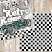 Race Car Seamless Digital Paper, Scrapbooking Pages Instant Download ...