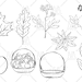 Thanksgiving Line PNG - Outline Fall Clipart, Thanksgiving Clipart ...