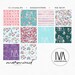 Mermaid Seamless Pattern, Summer Mermaid Digital Paper Background ...