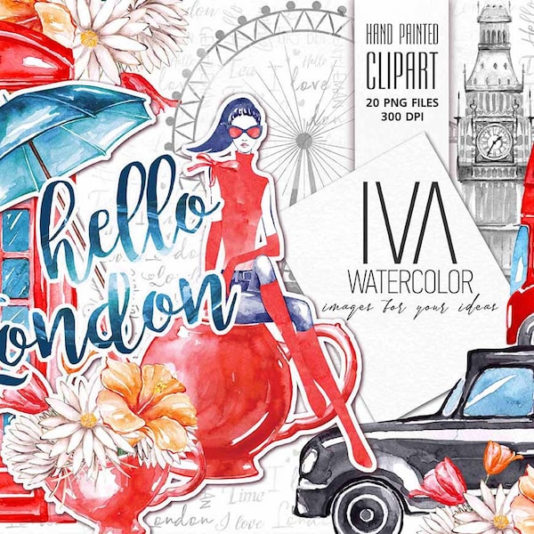 London Clipart - Etsy