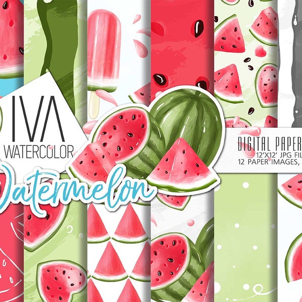 Watermelon Paper - Etsy