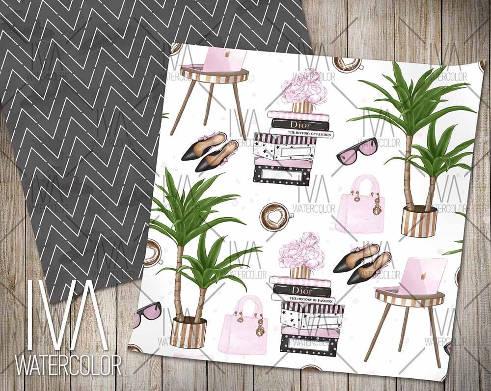 Fashion Day Digital Paper, Fashion Digital Accessories, Yorkshire ...