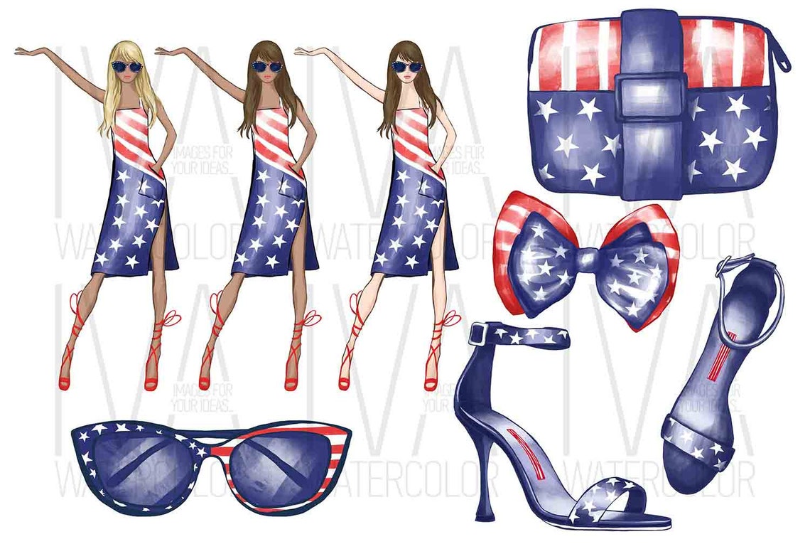 4th of July Clipart, Independence Day, Fourth of July Clipart, Party ...