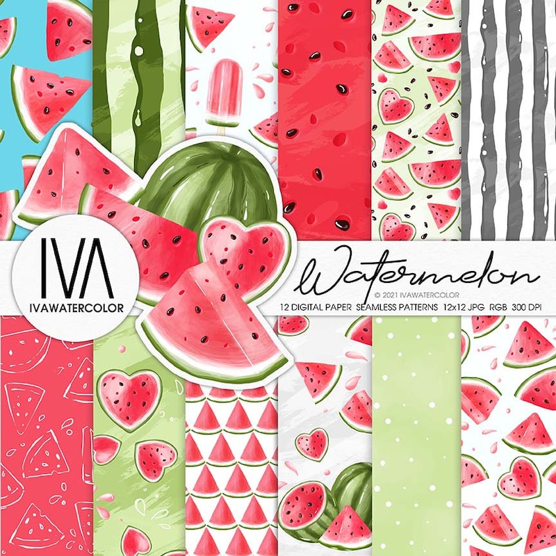 Watermelon Paper - Etsy