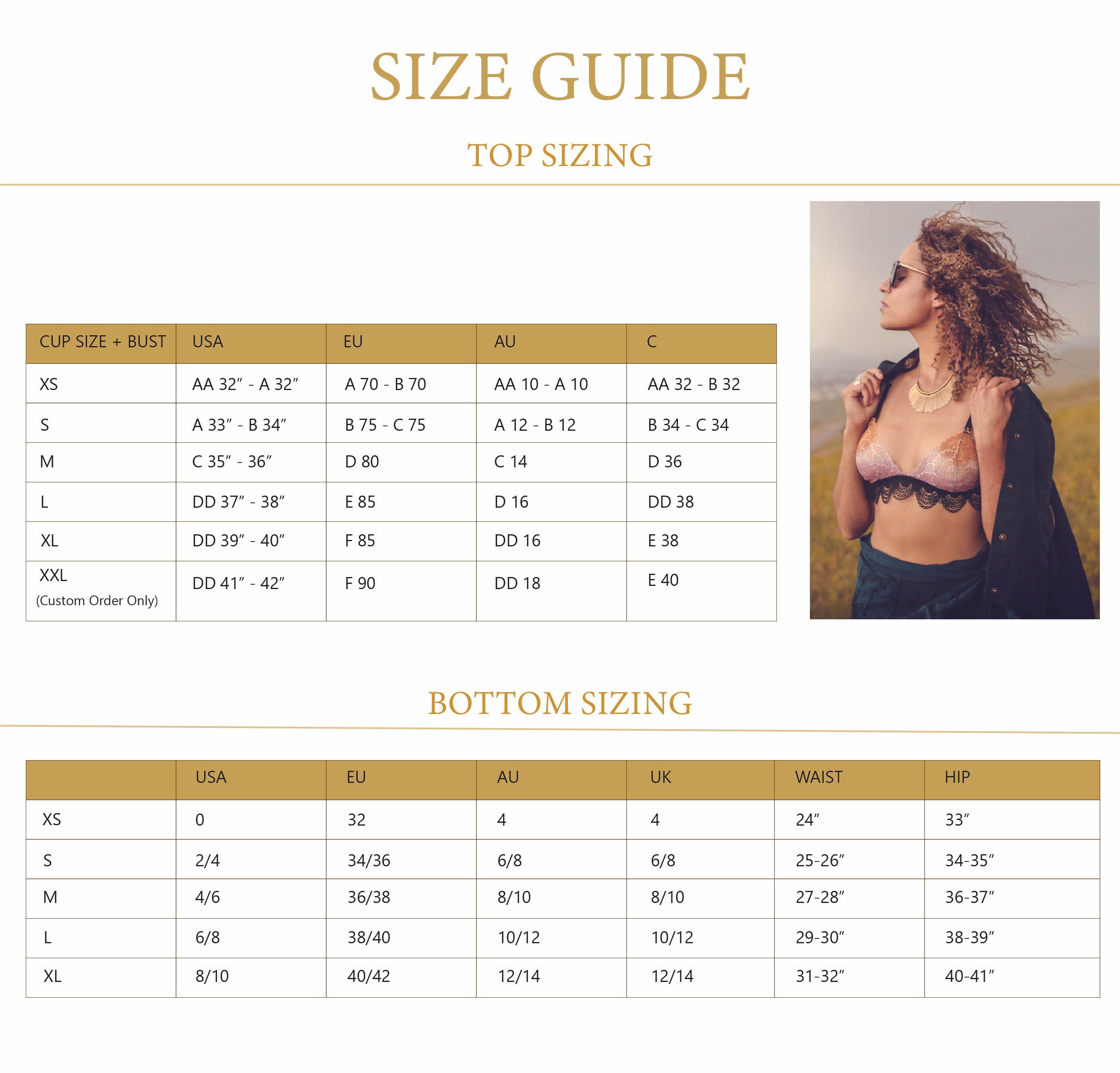 34c 30 Waist 32 Hips