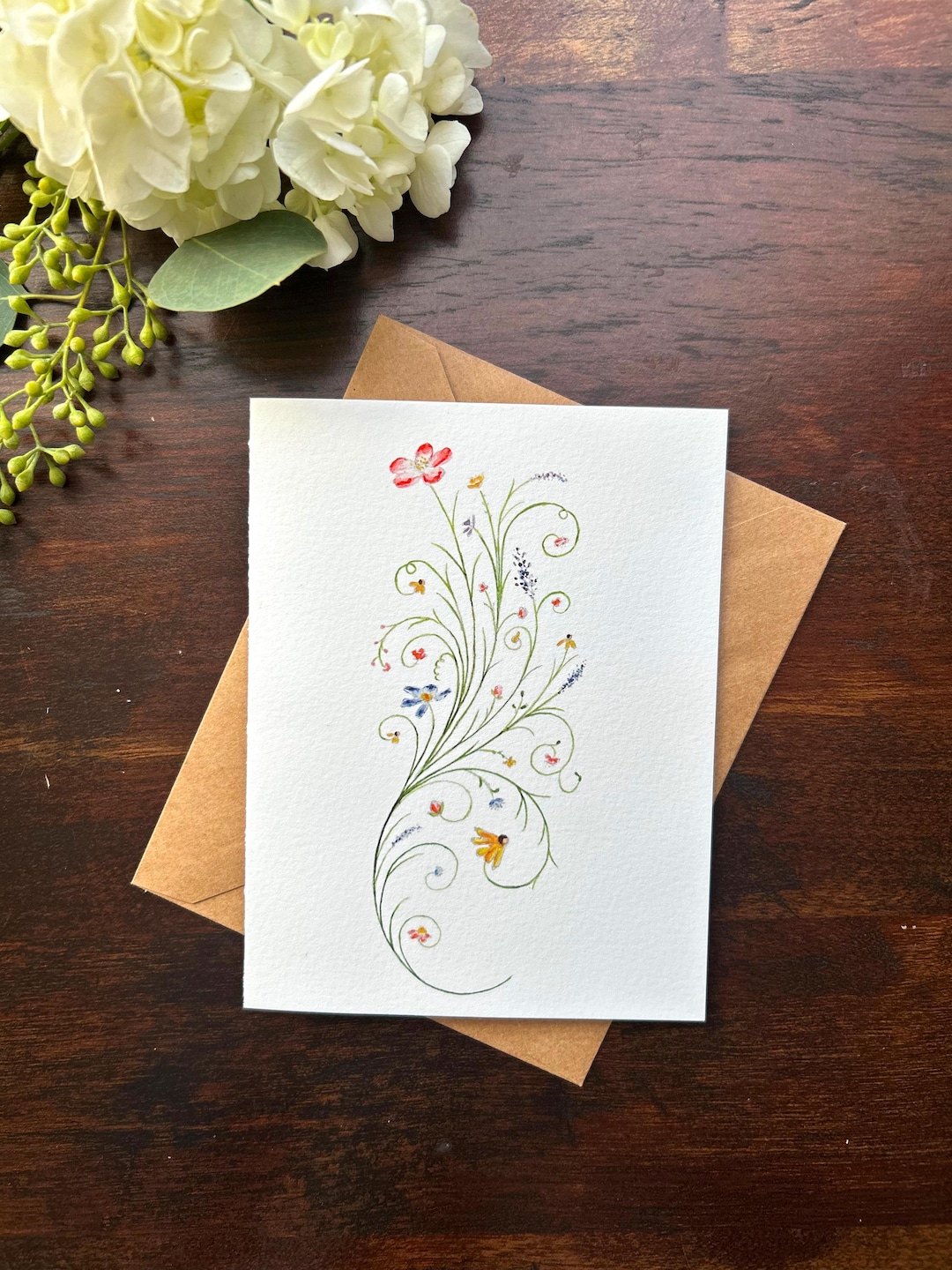 Bohemian Cards, Floral Greeting Card, Blank Cards, Multipurpose Cards ...