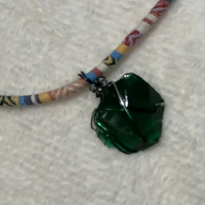 Merlin Green Andara With a Ethnic Cloth Necklace gold Rush Theme 18 ...