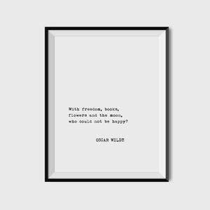Oscar Wilde Quote Print, Inspirational Quote Art Print, Oscar Wilde ...