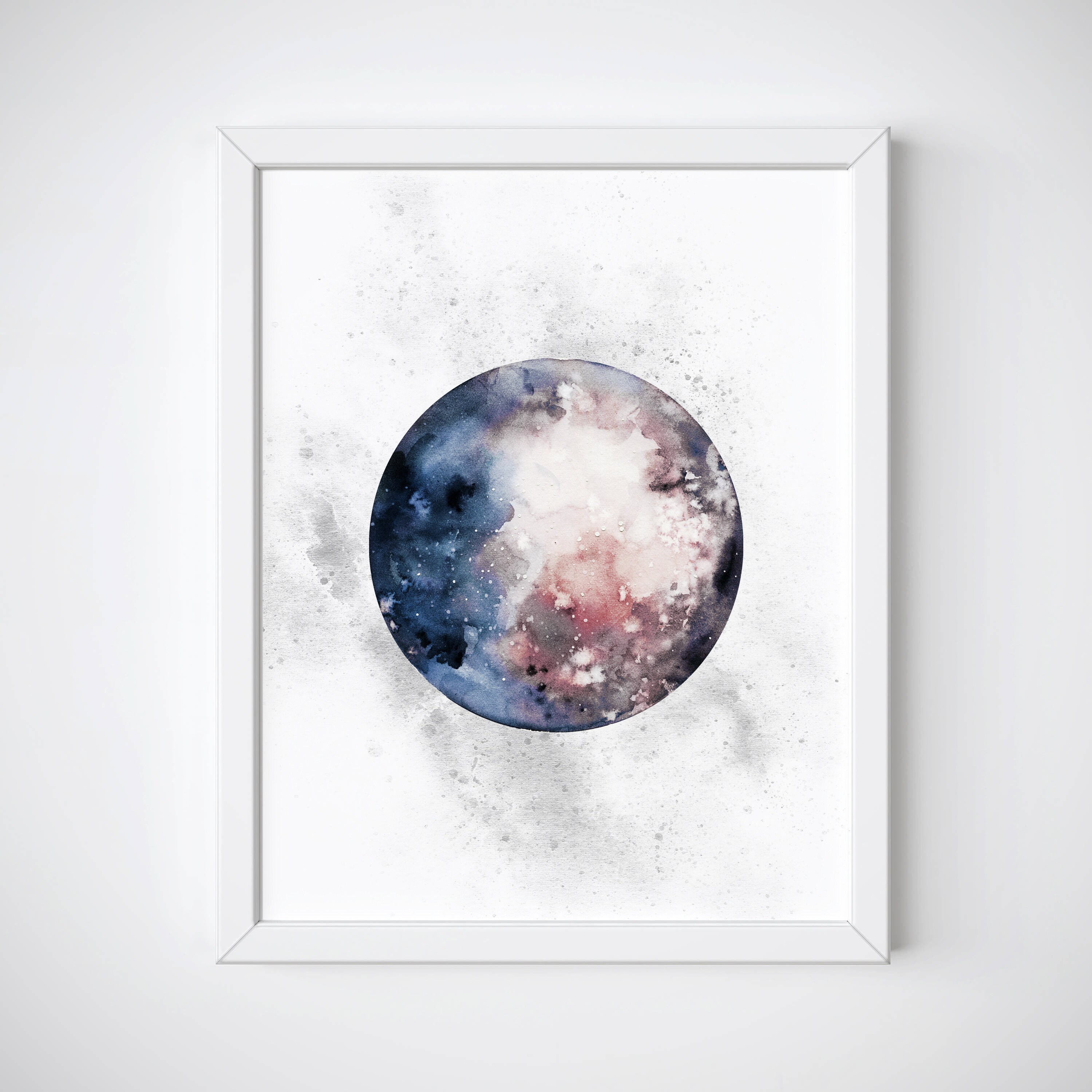 Moons Print Set Watercolor Moons Print Set Set of 3 Nursery - Etsy