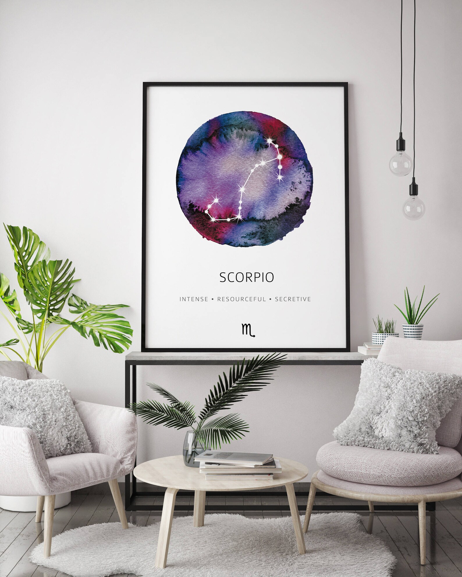 Scorpio Constellation Print Constellation Watercolor Scorpio - Etsy