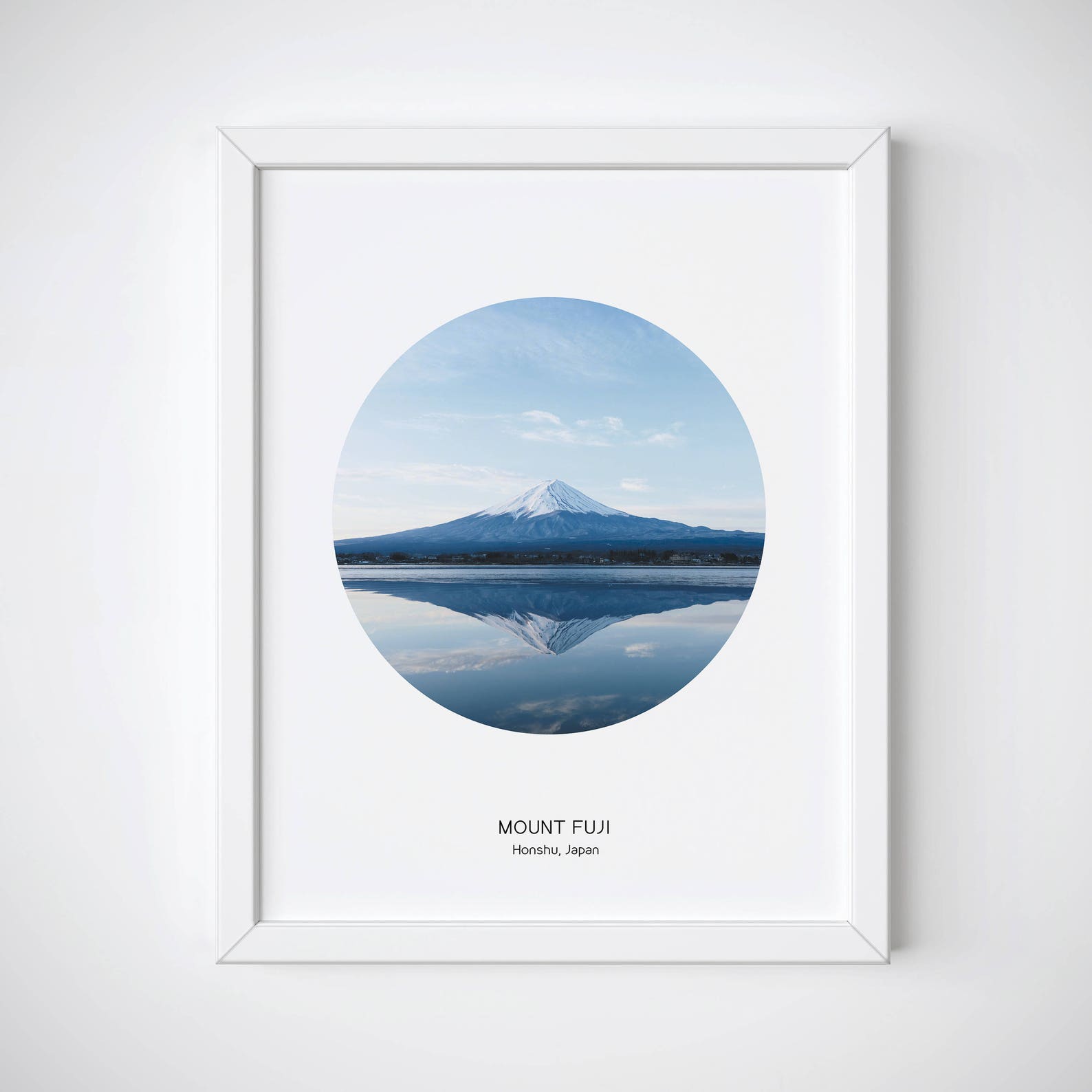 Mount Fuji Print, Mount Fuji Poster, Minimalist Mountain Poster ...