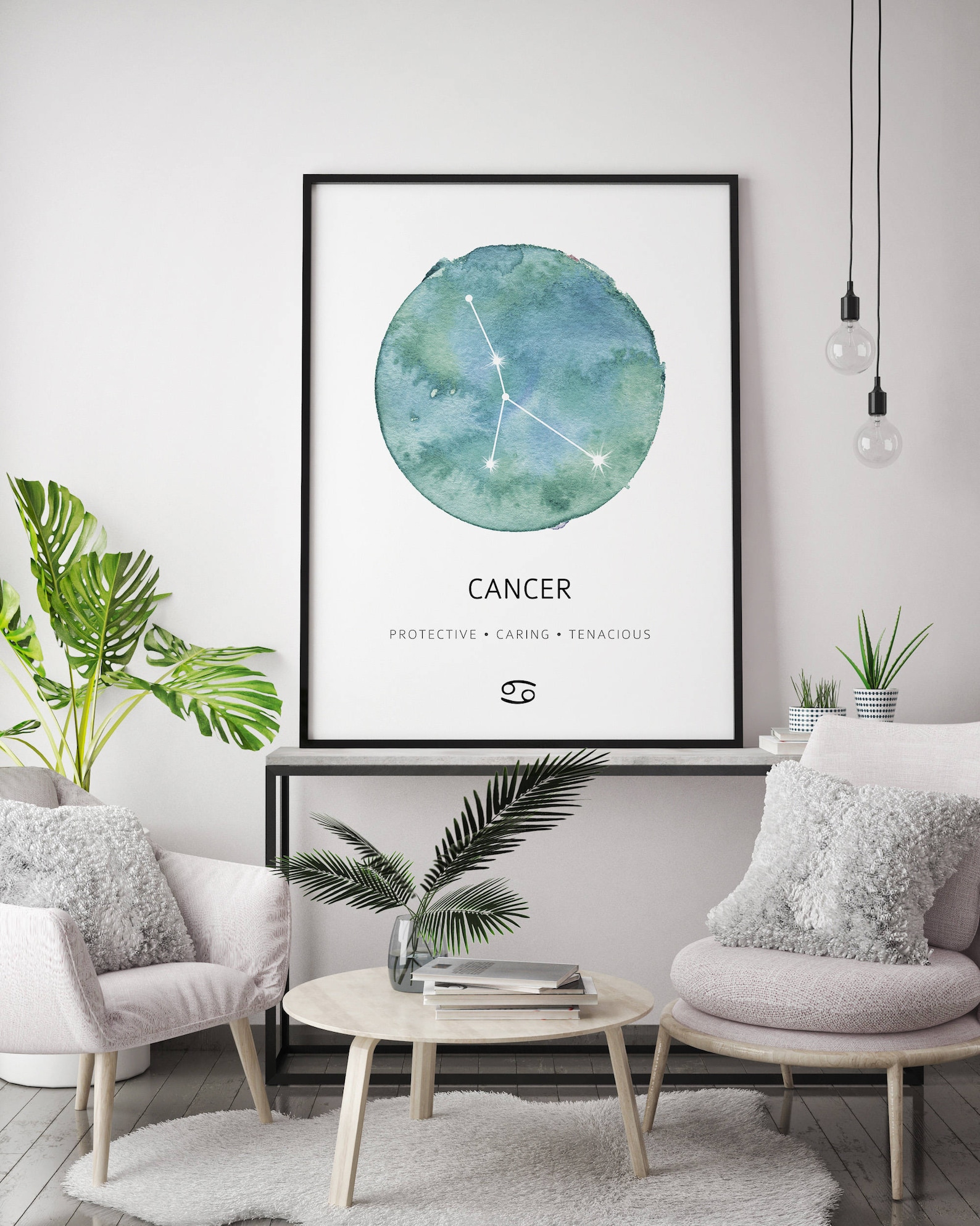 Cancer Constellation Print Cancer Poster Cancer Print | Etsy