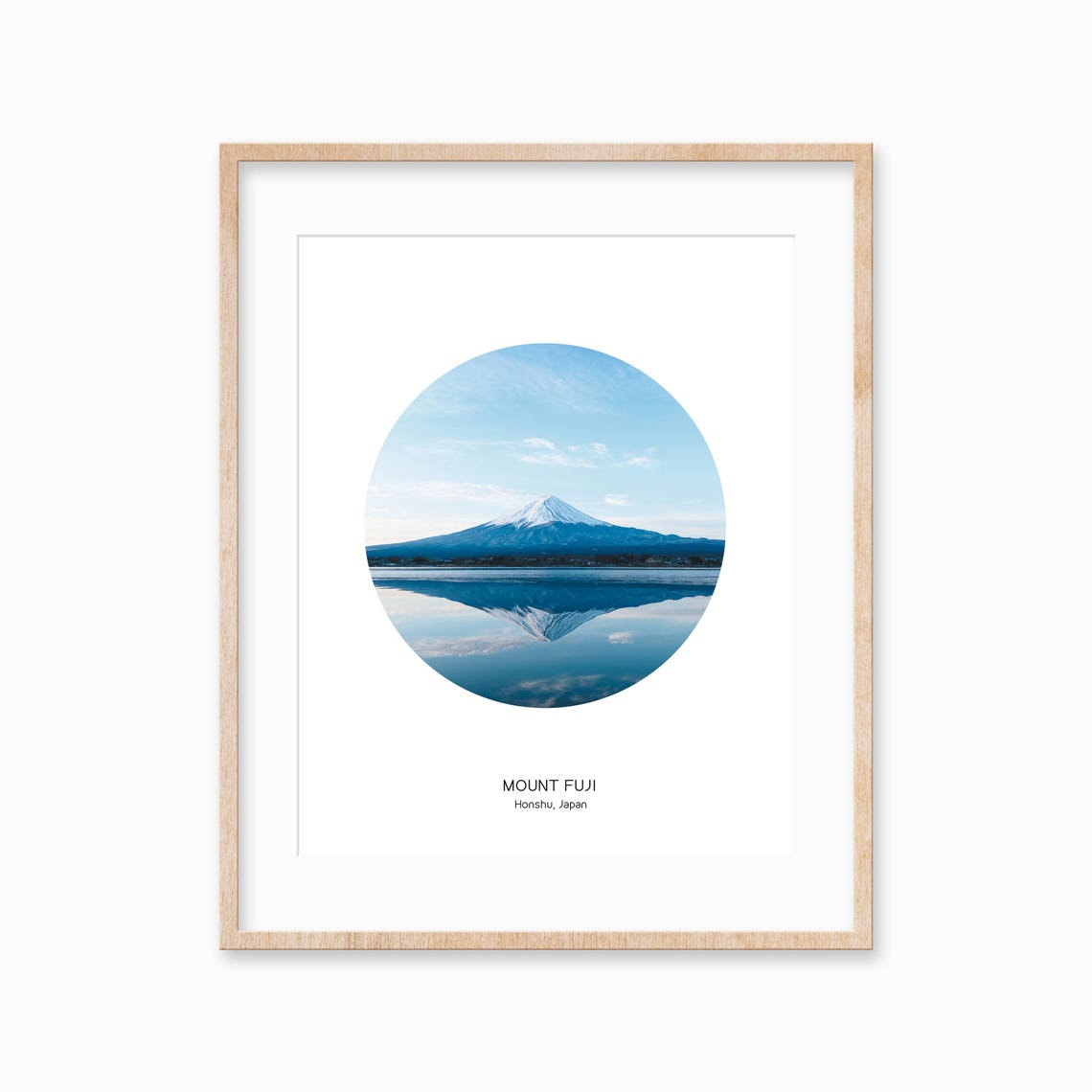 Mount Fuji Print, Mount Fuji Poster, Minimalist Mountain Poster ...