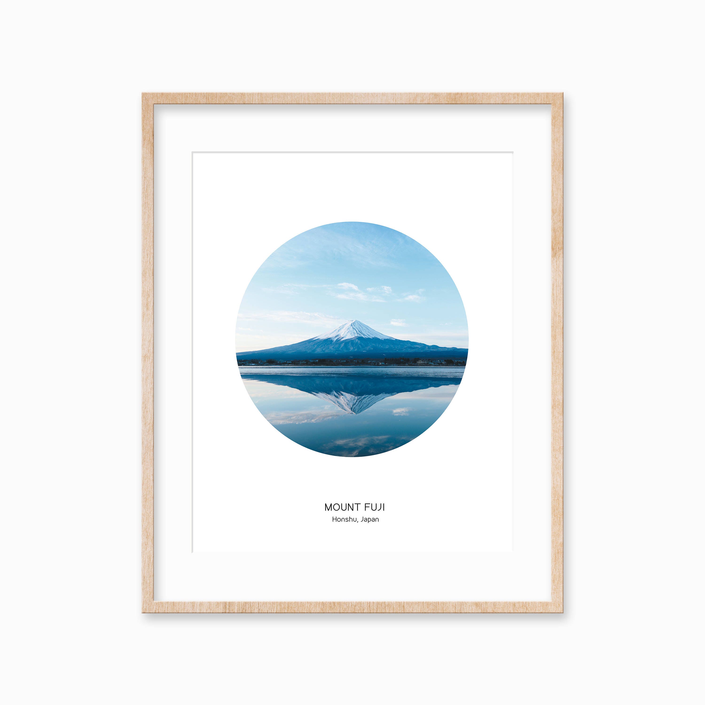 Mount Fuji Print, Mount Fuji Poster, Minimalist Mountain Poster ...