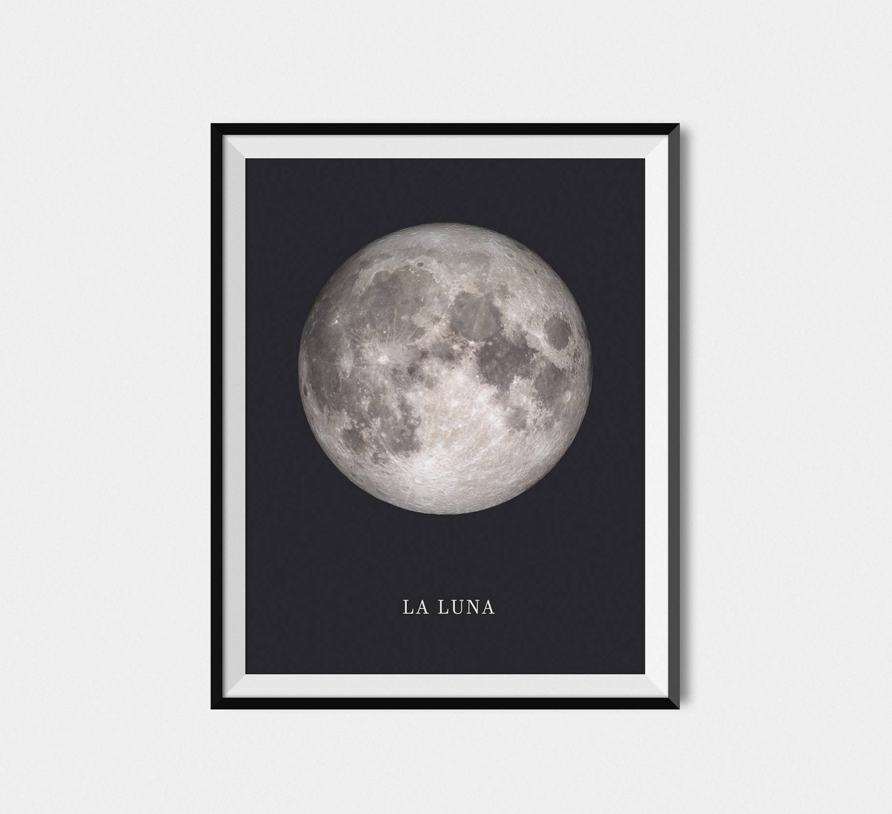 Moon Poster Moon Wall Art Affiche Scandinavian Moon Print - Etsy
