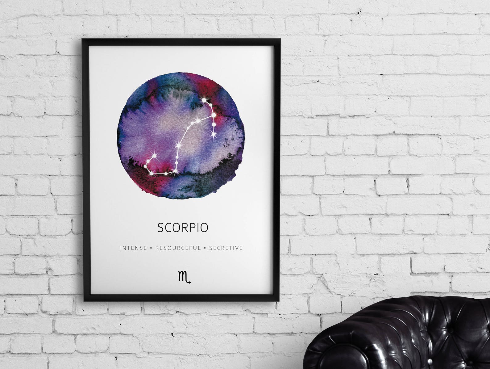 Scorpio Constellation Print, Constellation Watercolor, Scorpio Print ...