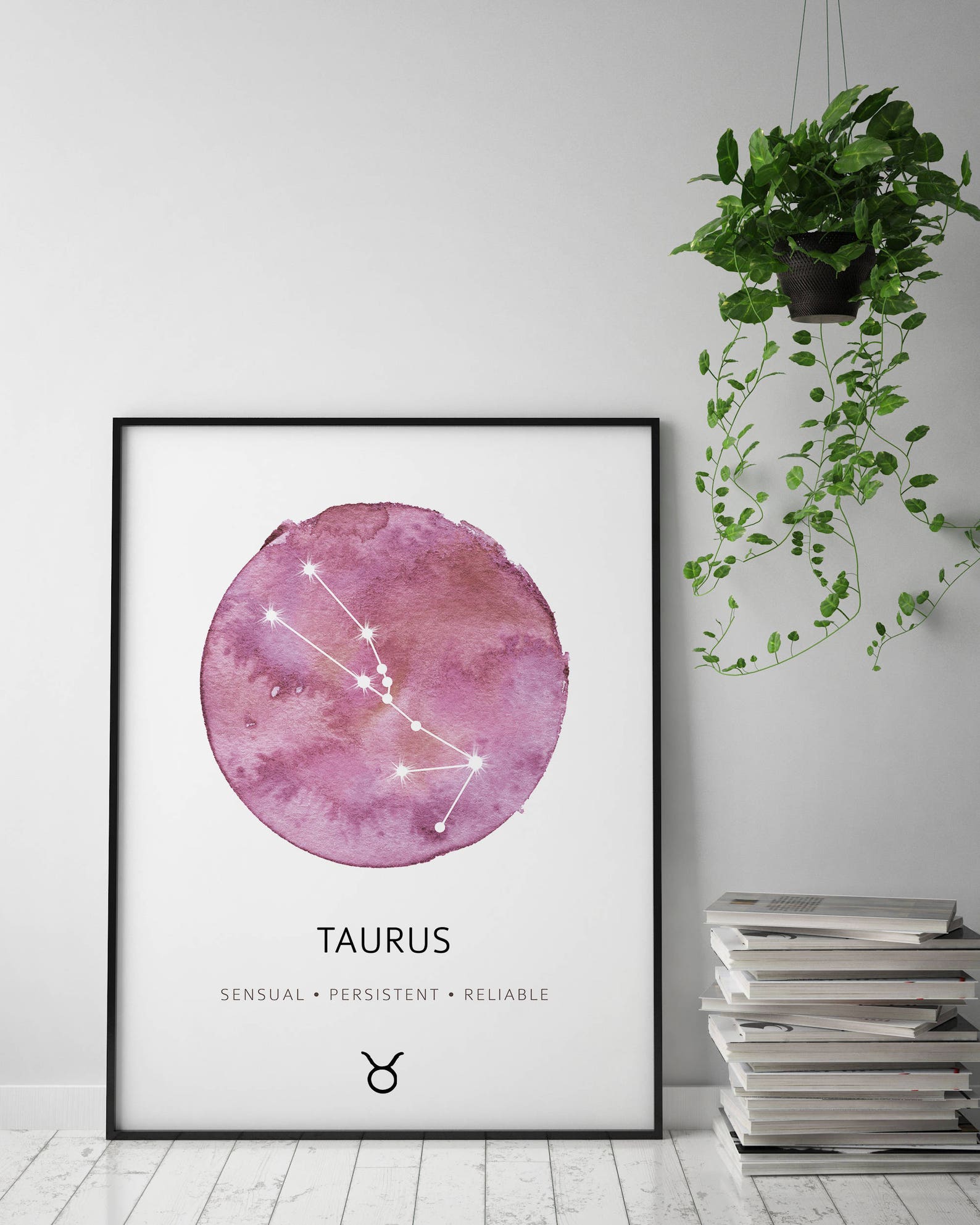 Taurus Constellation Print, Zodiac Constellation, Zodiac Print, Taurus ...