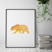 Bear Watercolor Nursery Print, Bear Watercolor Nursery Wall Art ...