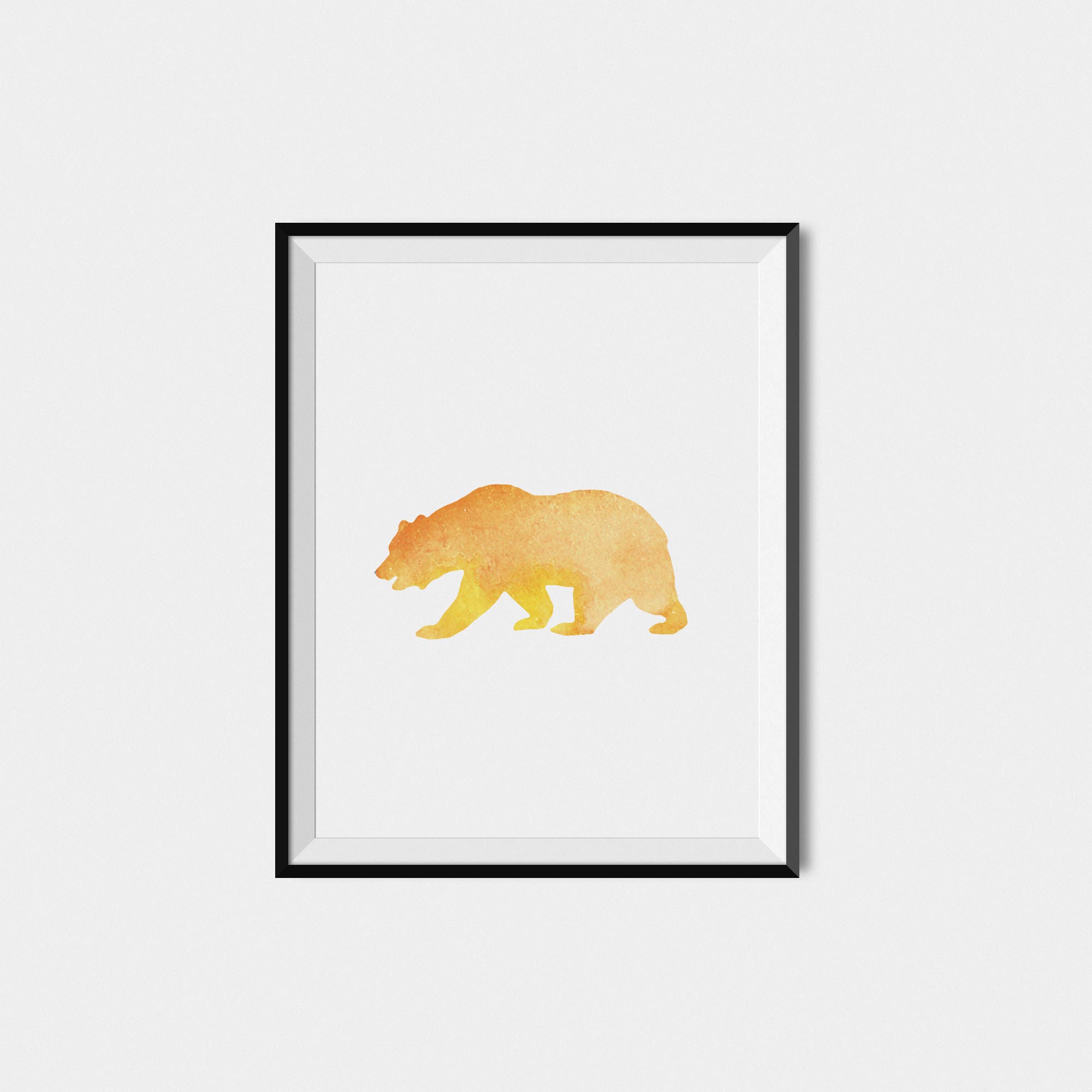 Bear Watercolor Nursery Print, Bear Watercolor Nursery Wall Art ...