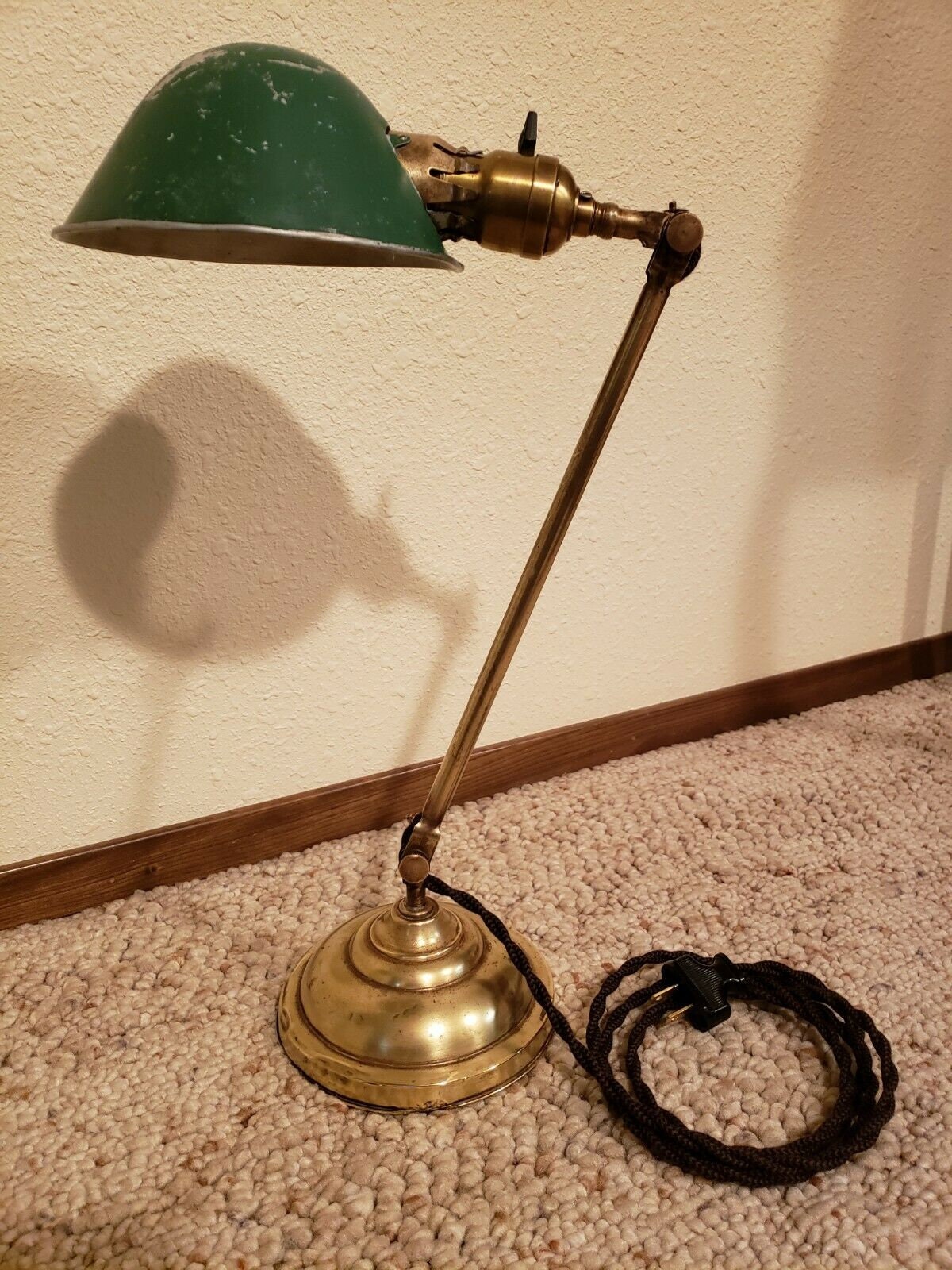 Antique Faries Brass Desk Lamp, 1898 Parabolic Shade - Etsy