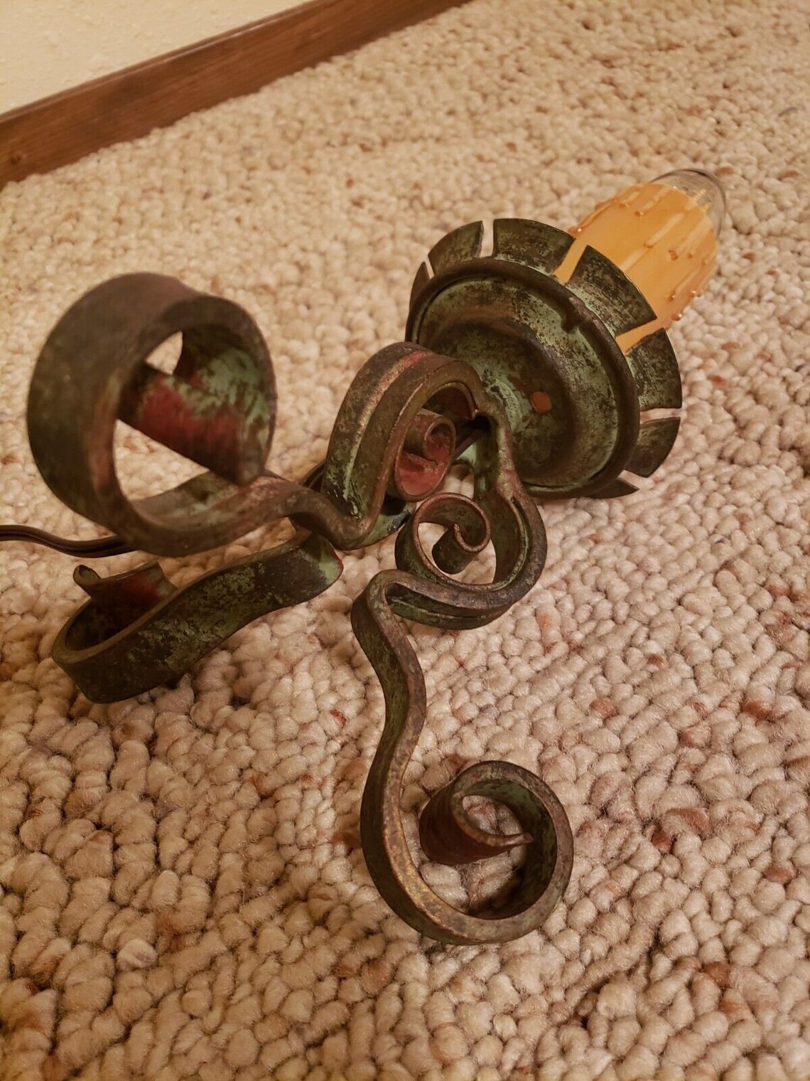 Vintage Decorative Cast Iron Accent Table Lamp Base With - Etsy