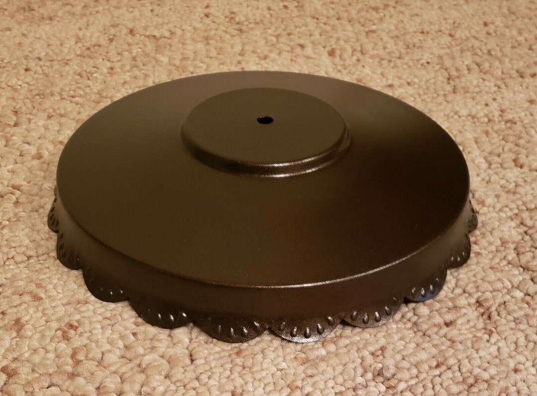 Vintage Metal Lamp Shade With Scalloped Decorative Edge - Etsy