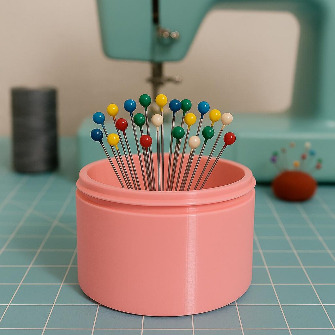 Magnetic Pen Cup With Screw-on Lid – 3D Printed Desk Organizer for ...